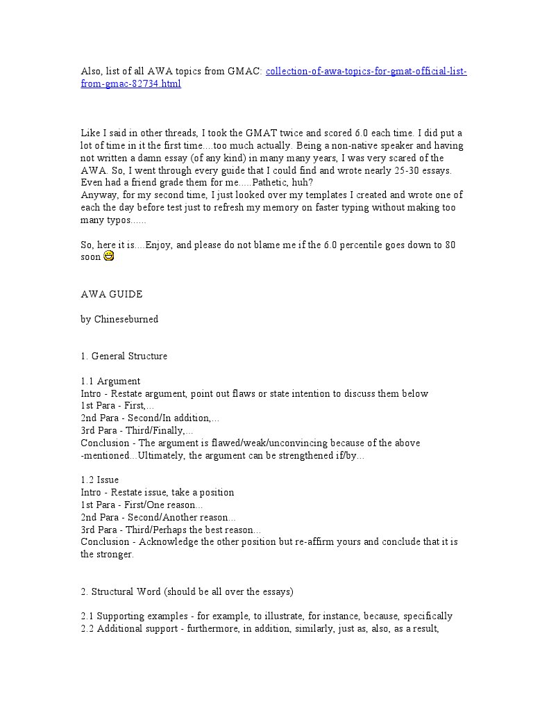 Chineseburned AWA | PDF | Argument | Reason