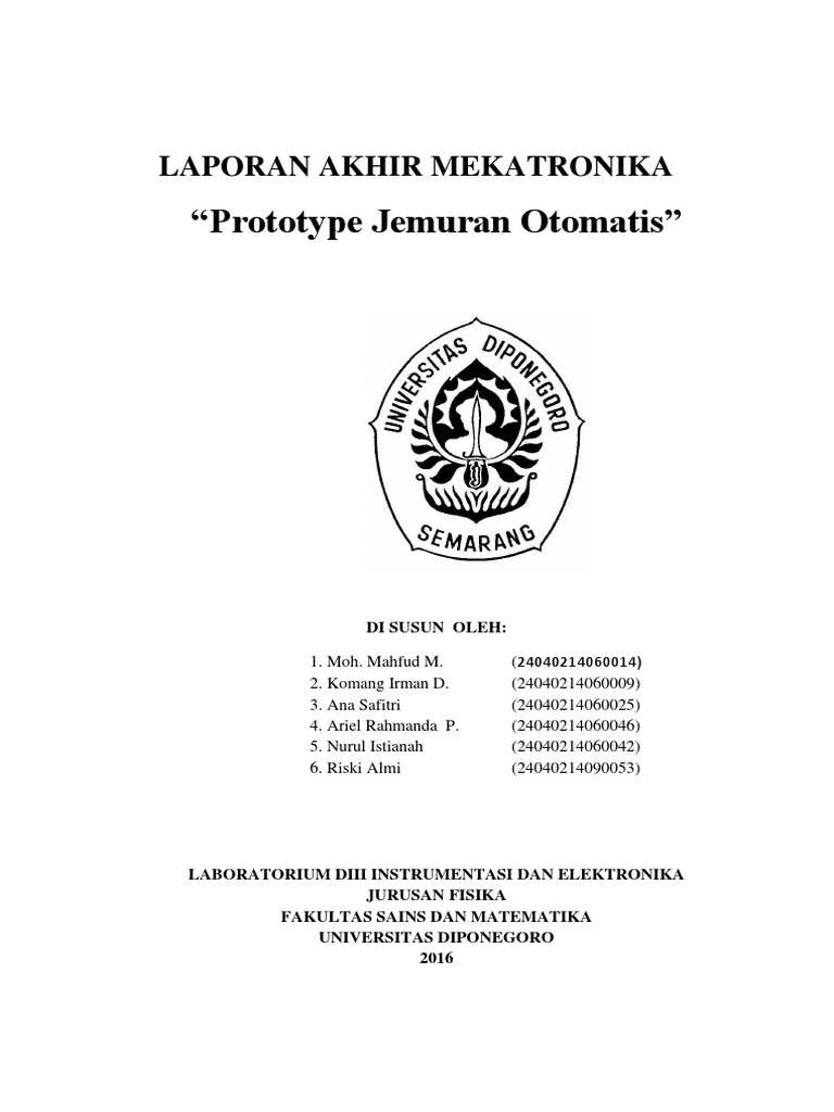 Tugas Jemuran Otomatis1 Menggunakan Arduino | PDF