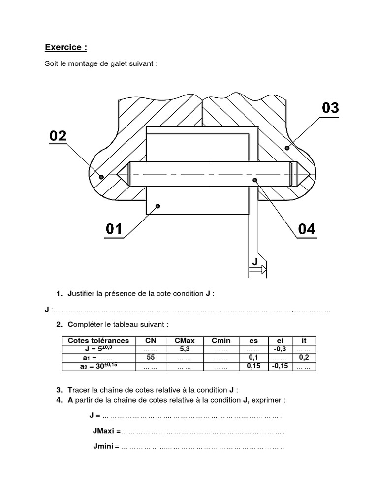 Exercice Cotation Fonctionnelle | PDF
