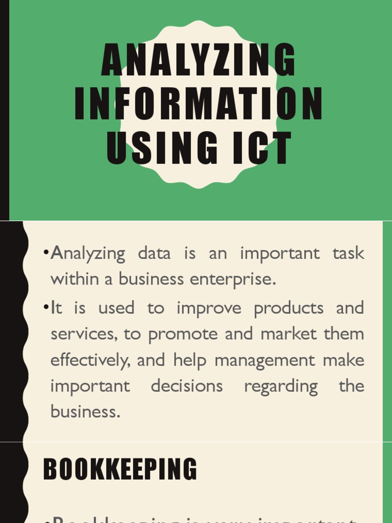 Analyzing Information Using Ict | PDF | Educational Technology ...