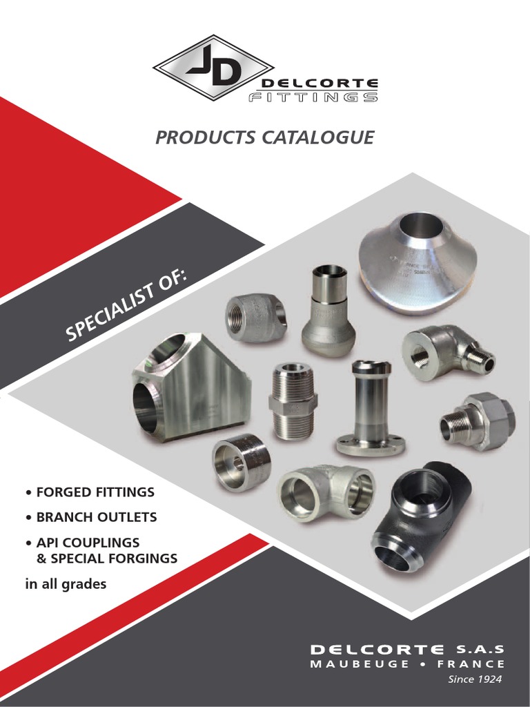 DELCORTE Forged Steel Fittings | PDF | Industrial Processes | Materials