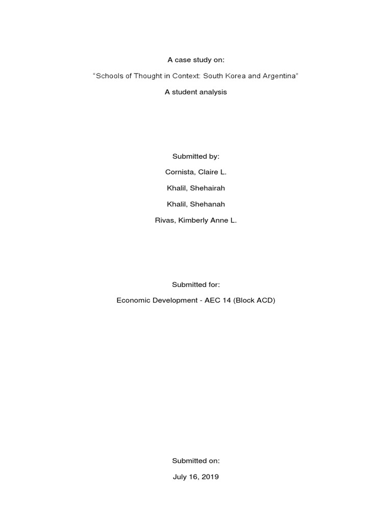 Case Study 3 - Khalils, Rivas, Cornista | PDF | Tariff | Economic Development