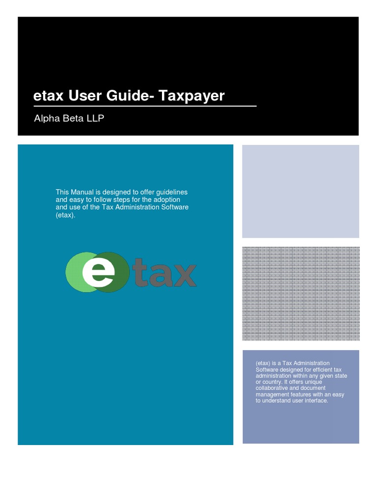 Etax - End - User - Manual - Taxpayer | PDF | Payments | Password