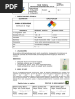 Ficha Tecnica Texapon 70% PDF | PDF