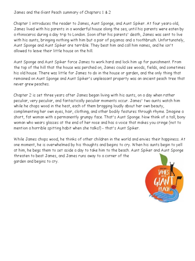 Gem Worksheets LIS 2019 James and The Giant Peach | PDF