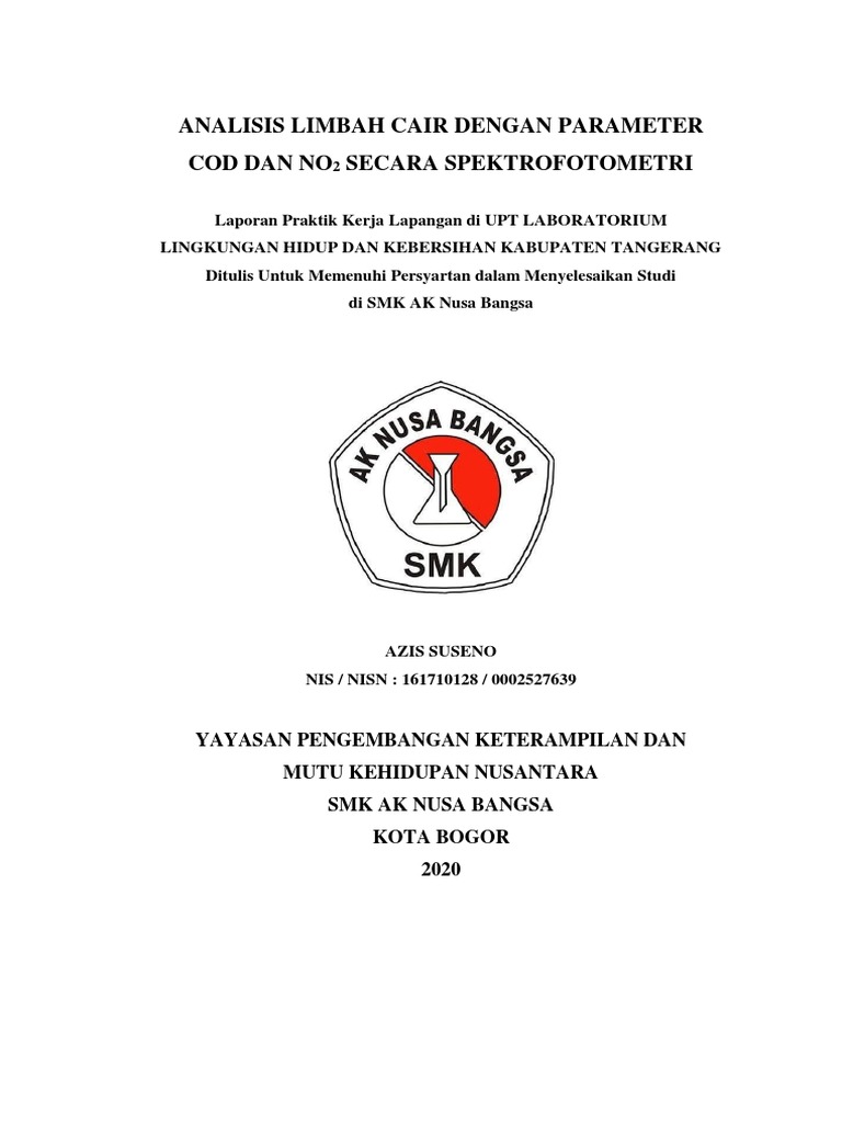 Laporan Analisis Cod Dan No2 | PDF