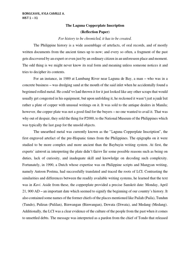 Significance of the Laguna Copperplate | PDF