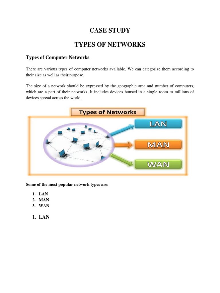 Case Study Types of Networks | PDF | Local Area Network | Computer Network