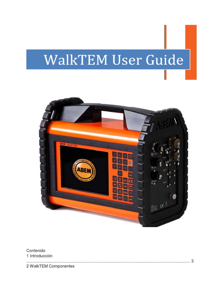 ABEM Walk TEM User Guide Espanol | PDF | Teclado | Archivo de computadora