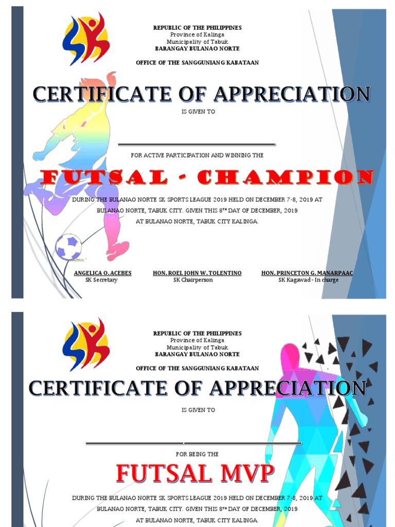 Certificate of SK League | PDF | Youth Organizations | Local Government