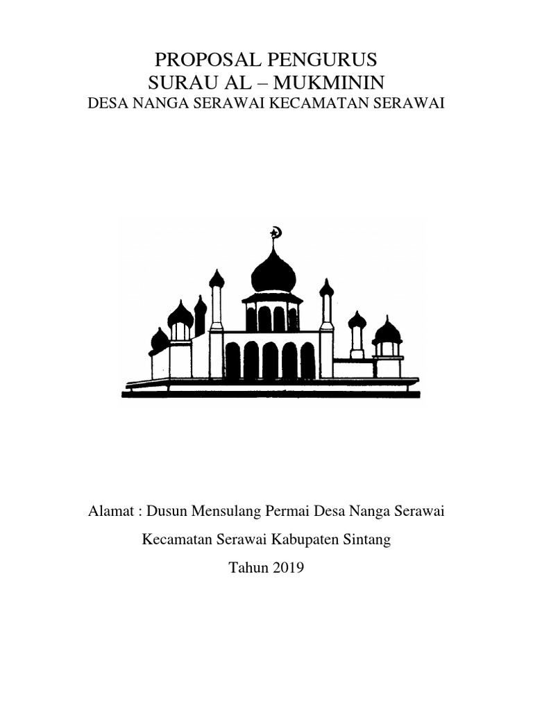 PROPOSAL Surau Al - Mukminin | PDF