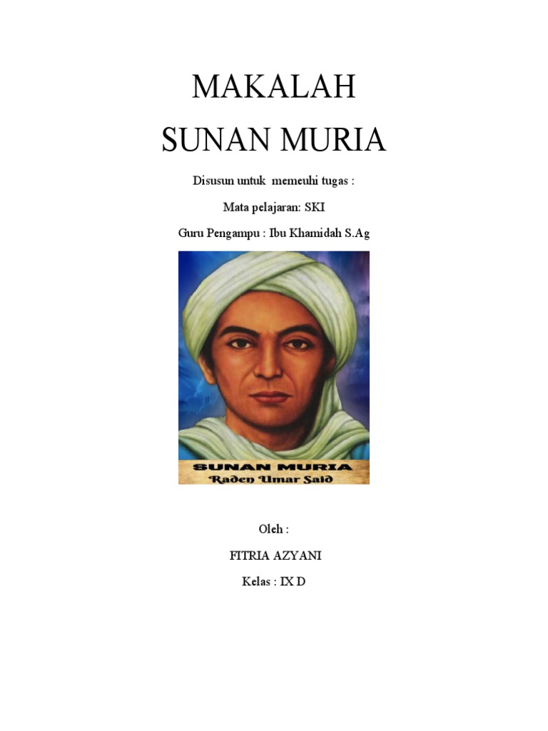 DAKWAH DAN PENINGGALAN SUNAN MURIA | PDF