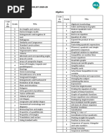 OCR GCSE Maths Foundation Topics List | PDF | Mathematics
