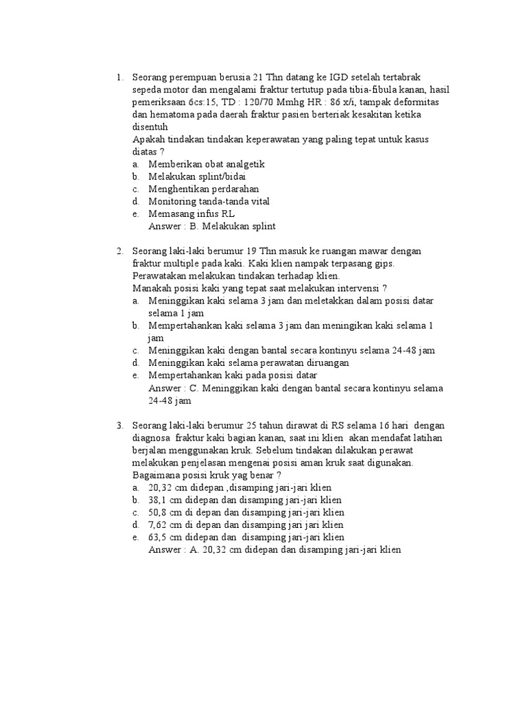 Soal KMB Iii | PDF | Pengembangan Diri | Kesehatan Holistik