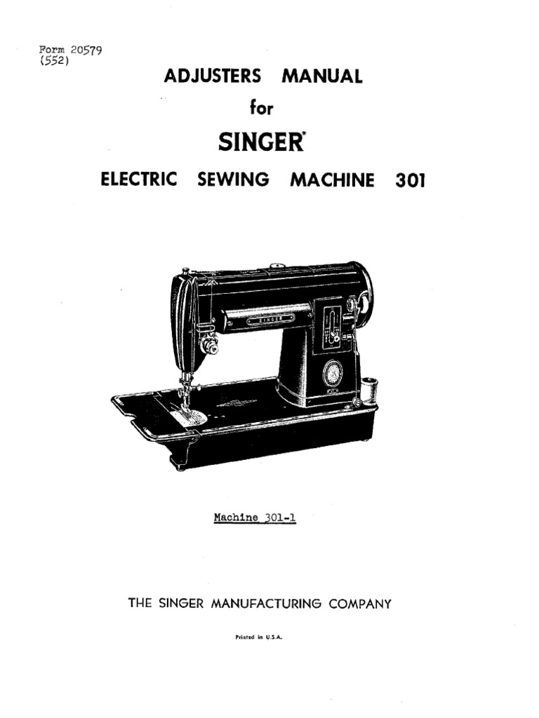 Singer 301 Service Manual | PDF
