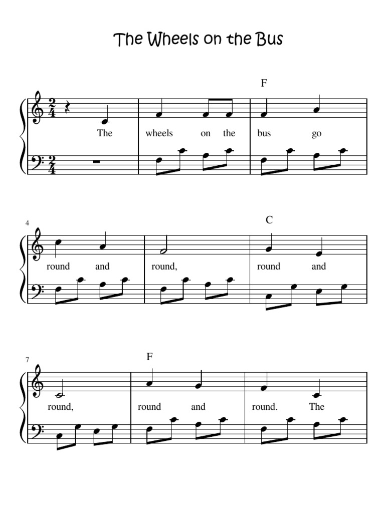 The Wheels On The Bus | PDF