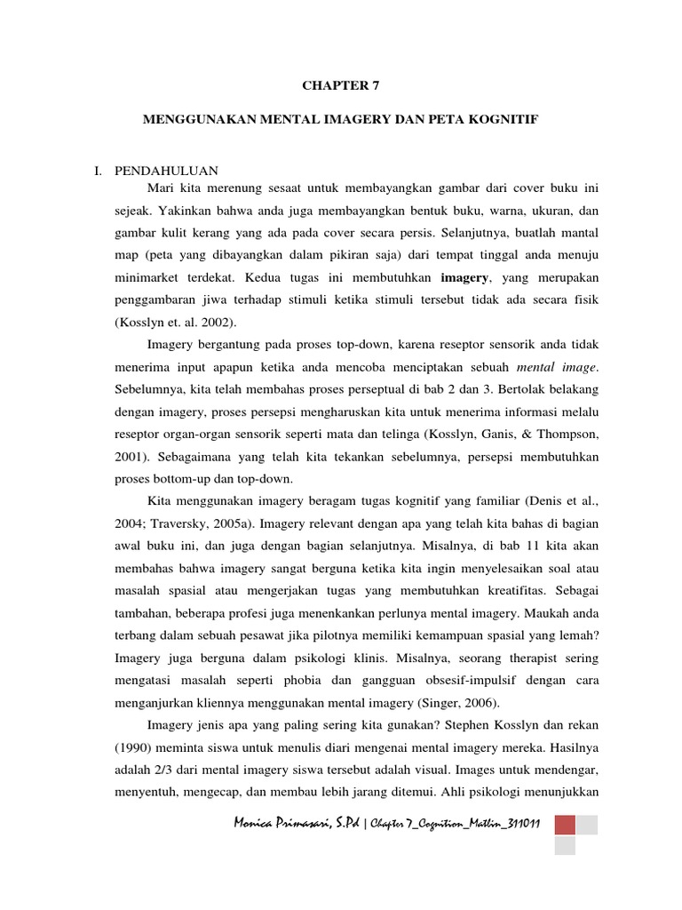 Menggunakan Mental Imagery Dan Peta Kogn PDF | PDF | Pengembangan Diri