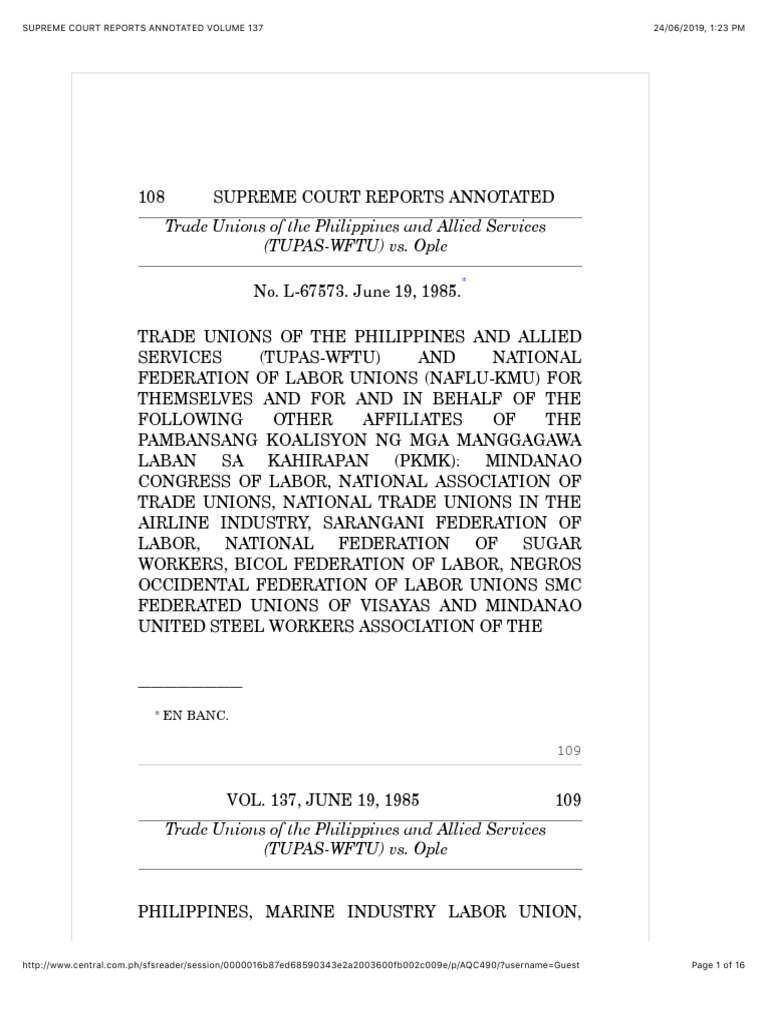 Trade Unions of The Philippines and Allied Services (TUPAS-WFTU) vs ...