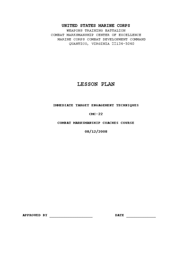 Immediate Target Engagement Techniques | PDF