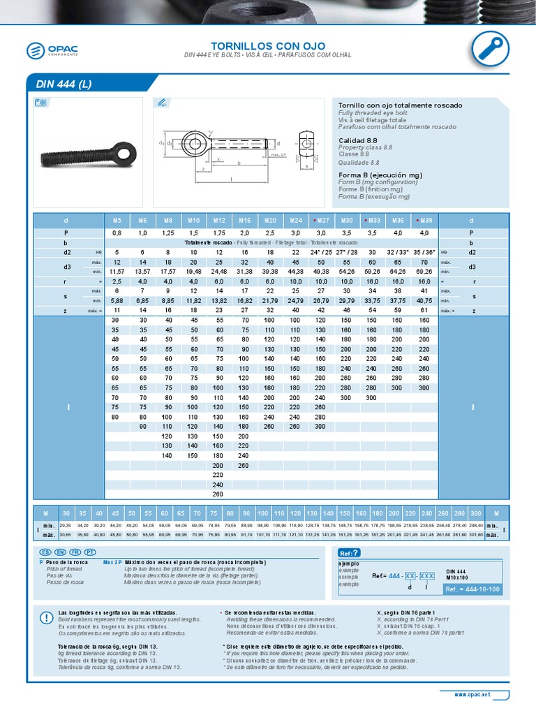 Din 444 (L) | PDF