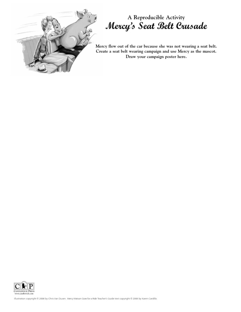 Mercy Watson Goes For A Ride Activity Sheet #3 | PDF