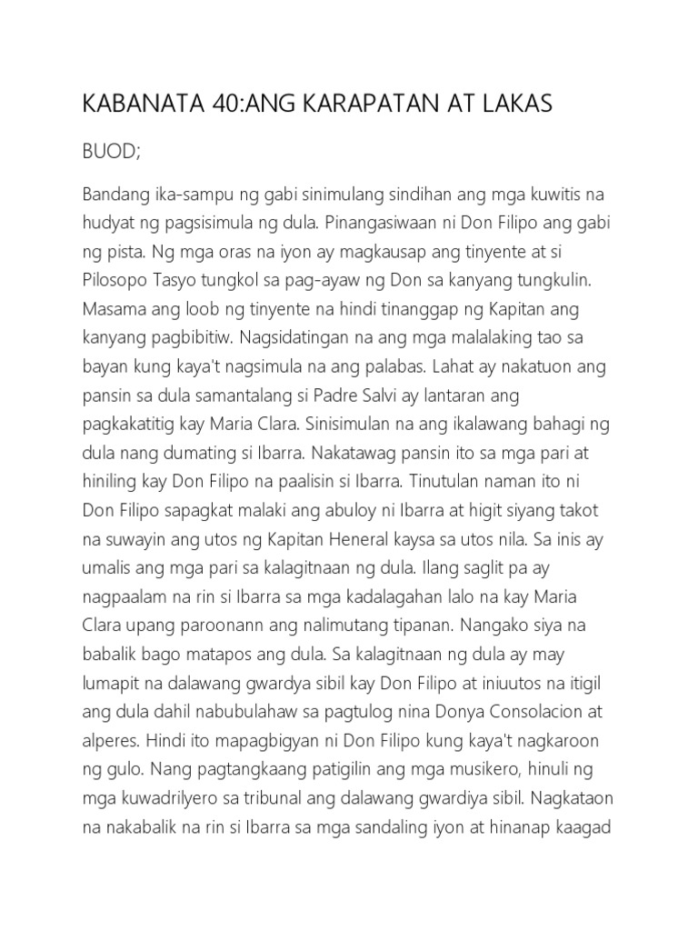 Kabanata 40 | PDF