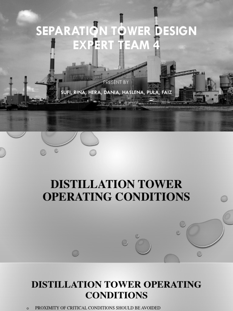 Separation Tower | PDF | Distillation | Statistical Mechanics