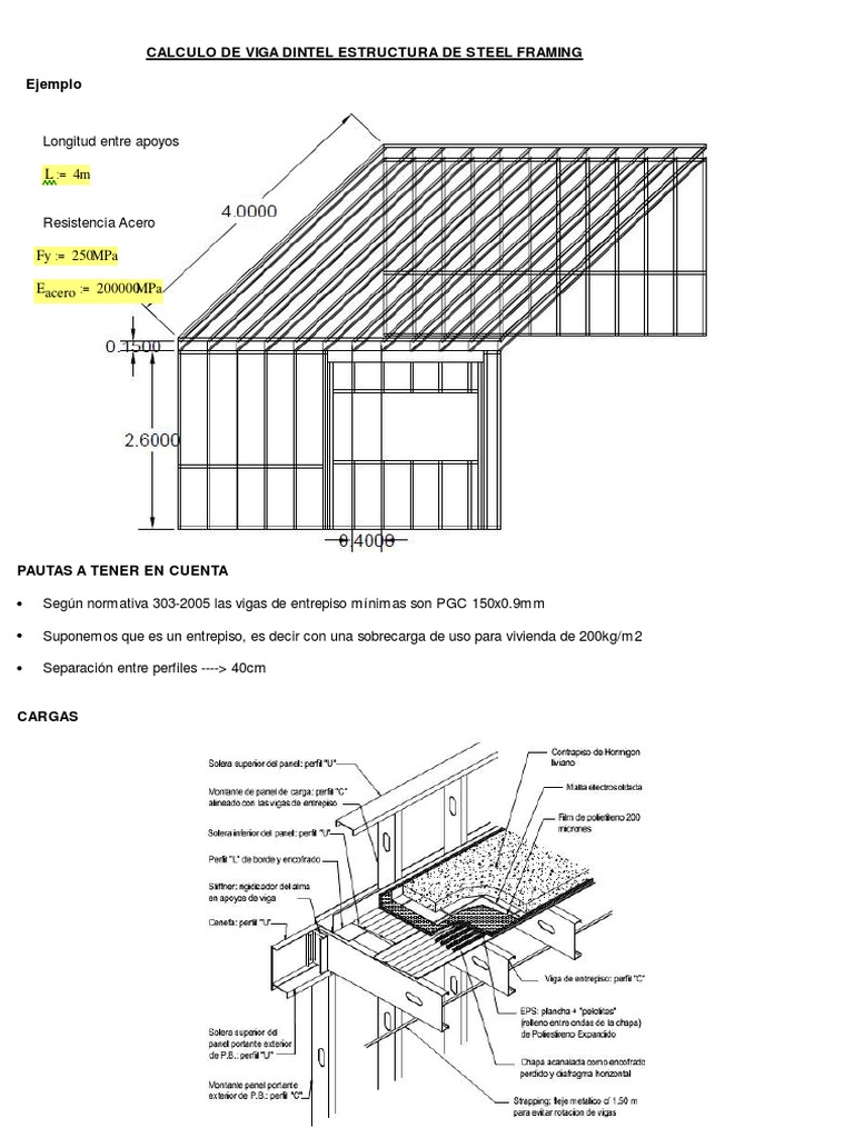 Calculo Viga Dintel - Mathcad | PDF | Diseño arquitectonico | Arquitectura