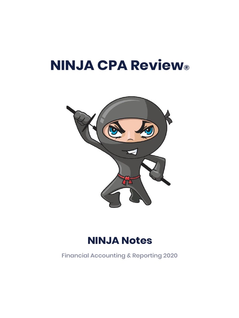 NINJA CPA Review FAR CPA Exam NINJA Notes | PDF | Fair Value | Expense