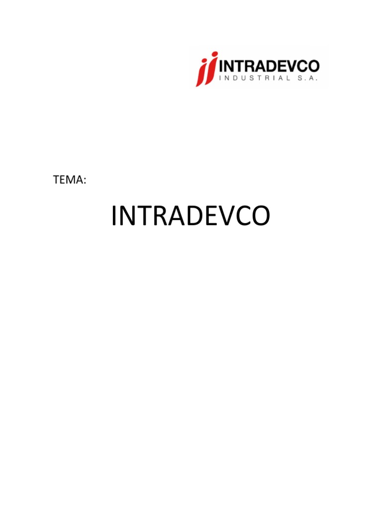 INTRADEVCO | PDF | Marca | Mercado (economía)