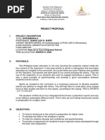 Project Proposal INTRAMURALS | PDF | Sports | Schools