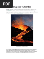 Vulcanologia | PDF | Vulcão | Tipos de erupções vulcânicas