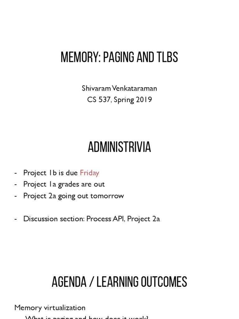 VM Paging | PDF | Cpu Cache | Computer Memory VM Paging | PDF | Cpu Cache | Computer Memory
