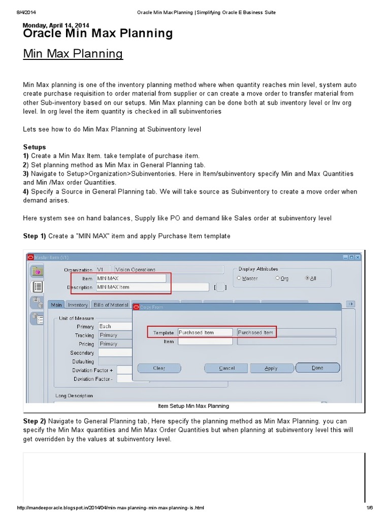 Oracle Min Max Planning Pdf Pdf Computing Software