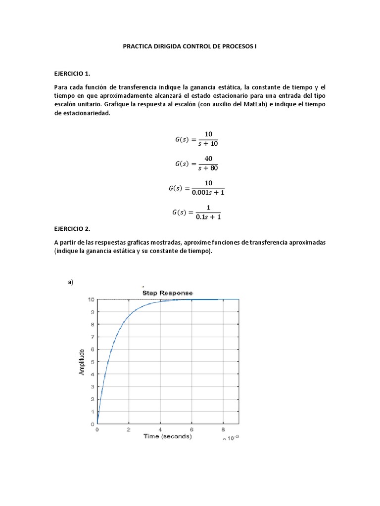Practica Dirigida Control De Procesos I Pdf Matemáticas Aplicadas 4875