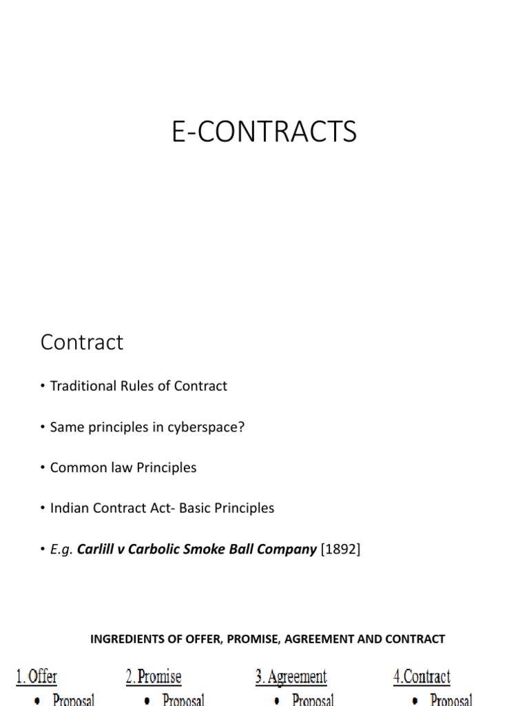 E Contracts | PDF