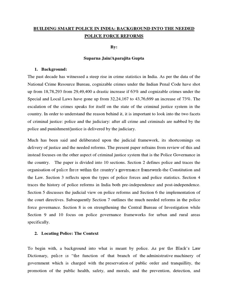 Strengthening Police Force | PDF