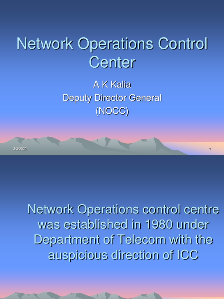 NOCC Presentation | PDF