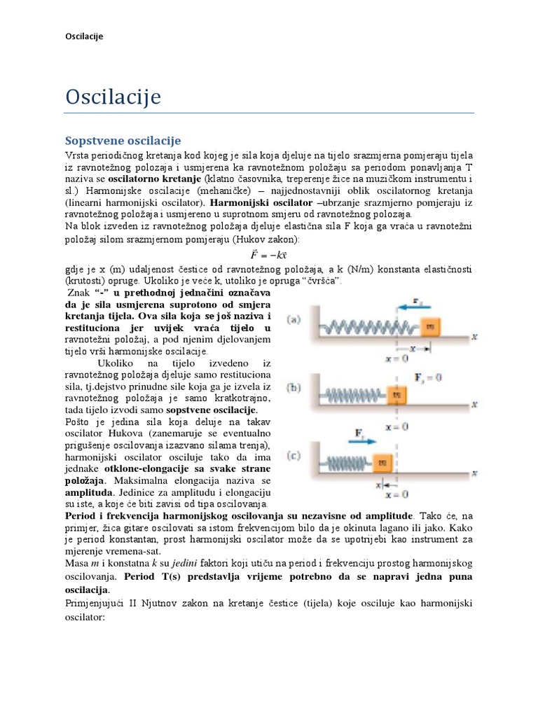 Oscilacije | PDF