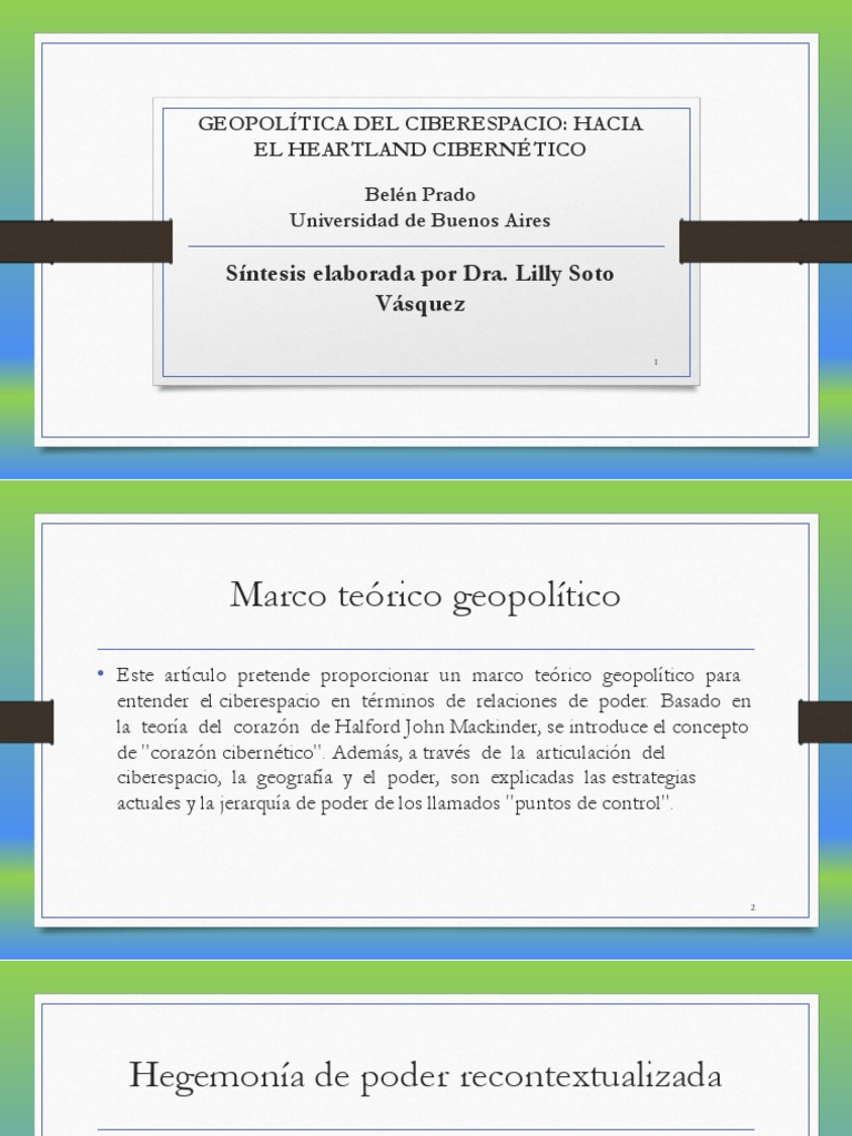 Geopolitica Del Ciberespacio-Lilly Soto Vasquez | PDF | Finanzas y ...