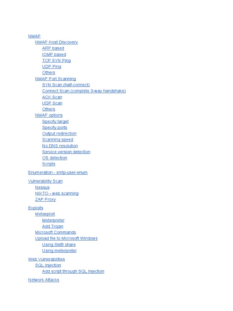 ASR CTF Cheatsheet PDF | PDF
