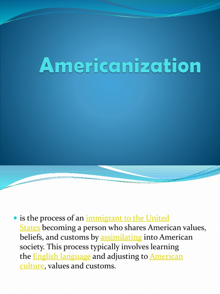 The process of American assimilation and its effects | PDF