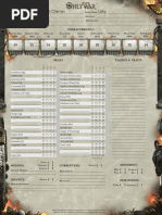 WH40K Imperium Maledictum Character - Sheet - Fillable | PDF