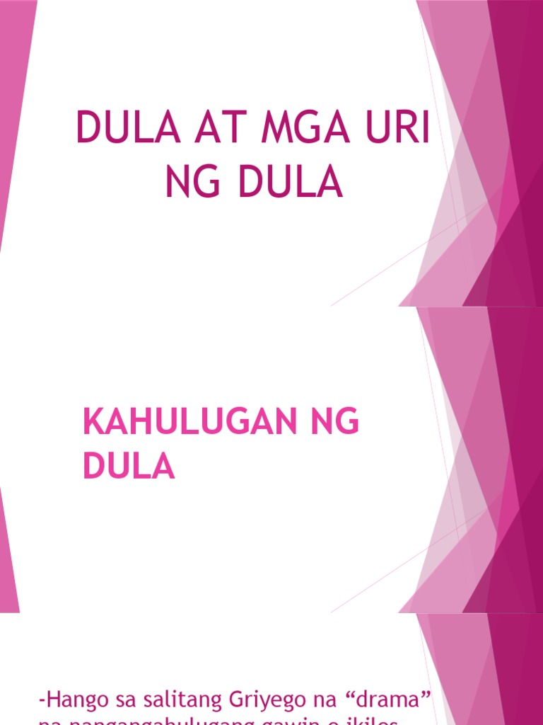Dula at Mga Uri NG Dula | PDF