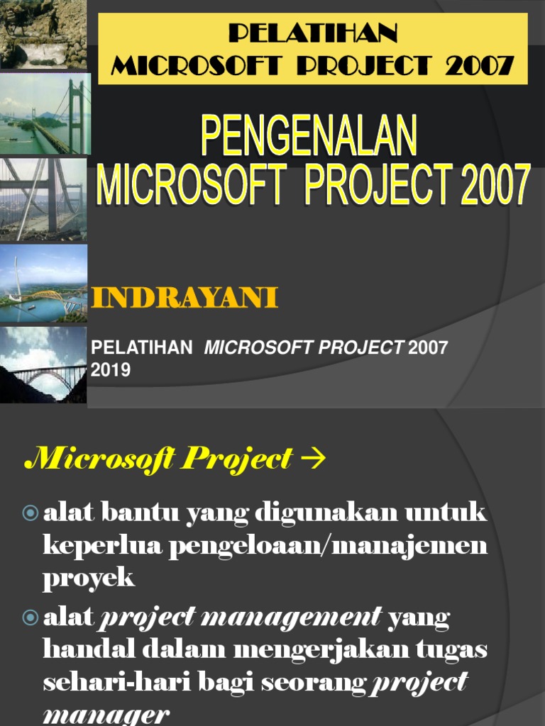 Materi Pelatihan Ms Project 2019 | PDF | Karier & Perkembangan | Komputer