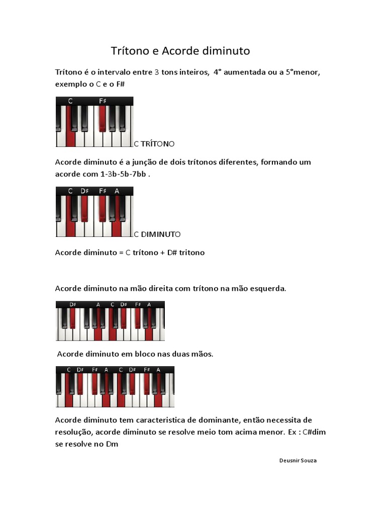 07 Trítono e Acorde Diminuto | PDF