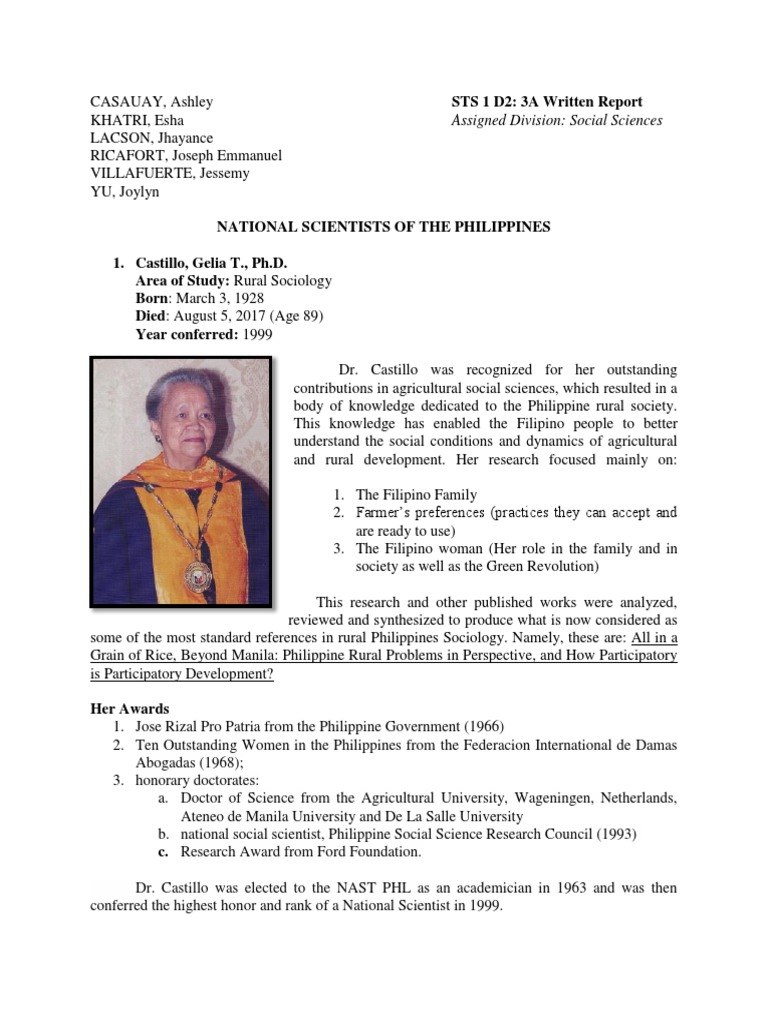 STS National Scientist | PDF