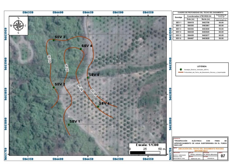 Ubicacion Del Techo Del Basamento Rocoso o Impermeable | PDF