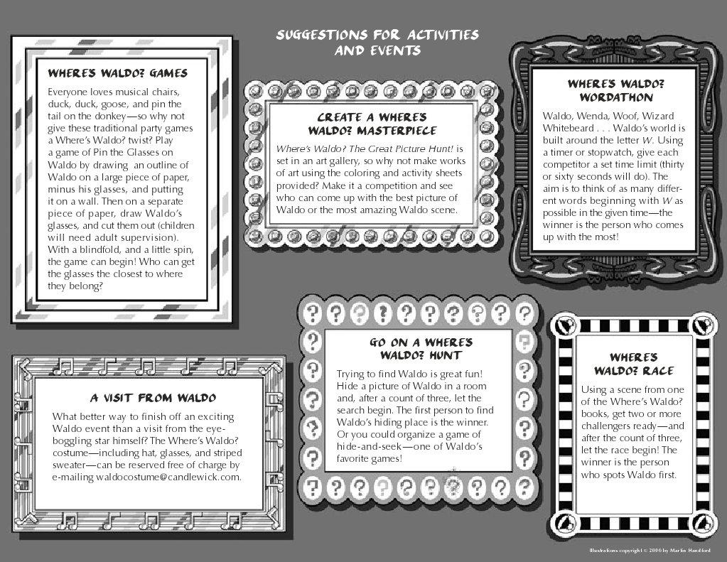 Where's Waldo? Activity Sheet #4 Events | Leisure | Free 30-day Trial ...