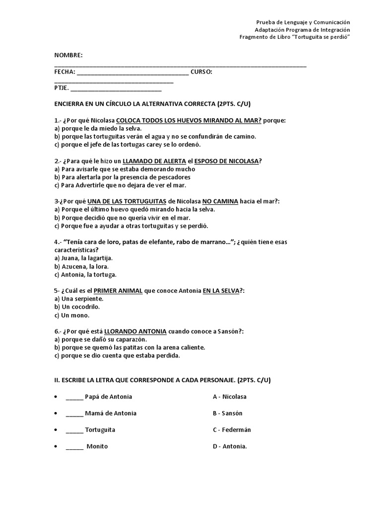 Perdida y Encontrada: La Aventura de Antonia la Tortuguita | PDF